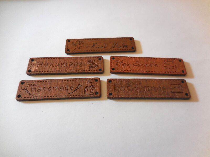 SRH Embellishments - Labels Handmade natur