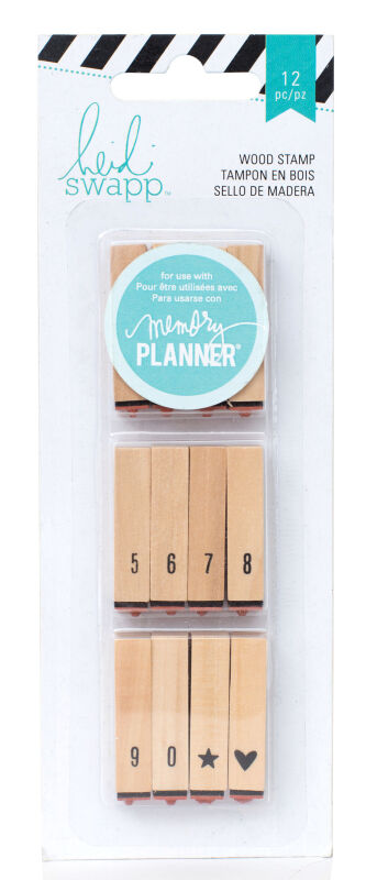 HSW Holzstempel - Hello Beautiful Memory Planner Calendar Number Stam ...