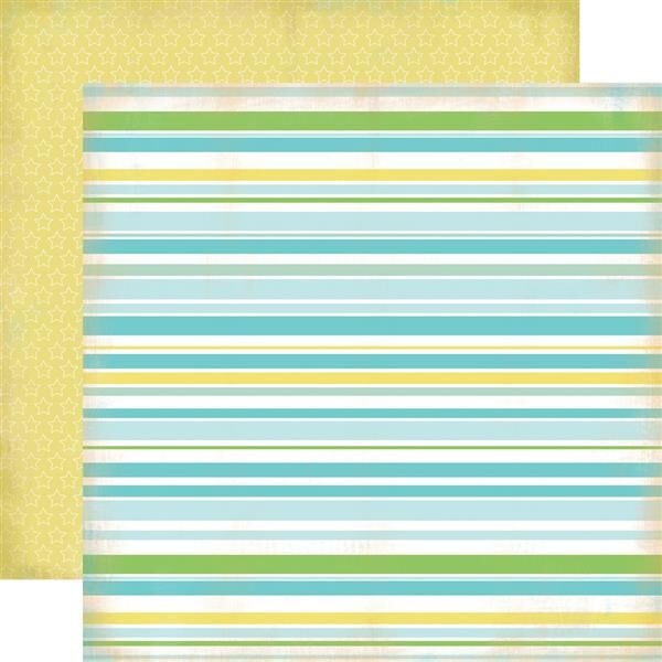 CTB Cardstock - Baby Mine Boy Stripes, 1,15