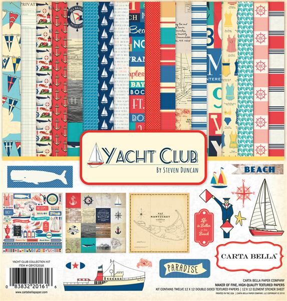CTB Paper Pack 12x12" - Collection Kit Yacht Club, 14,95