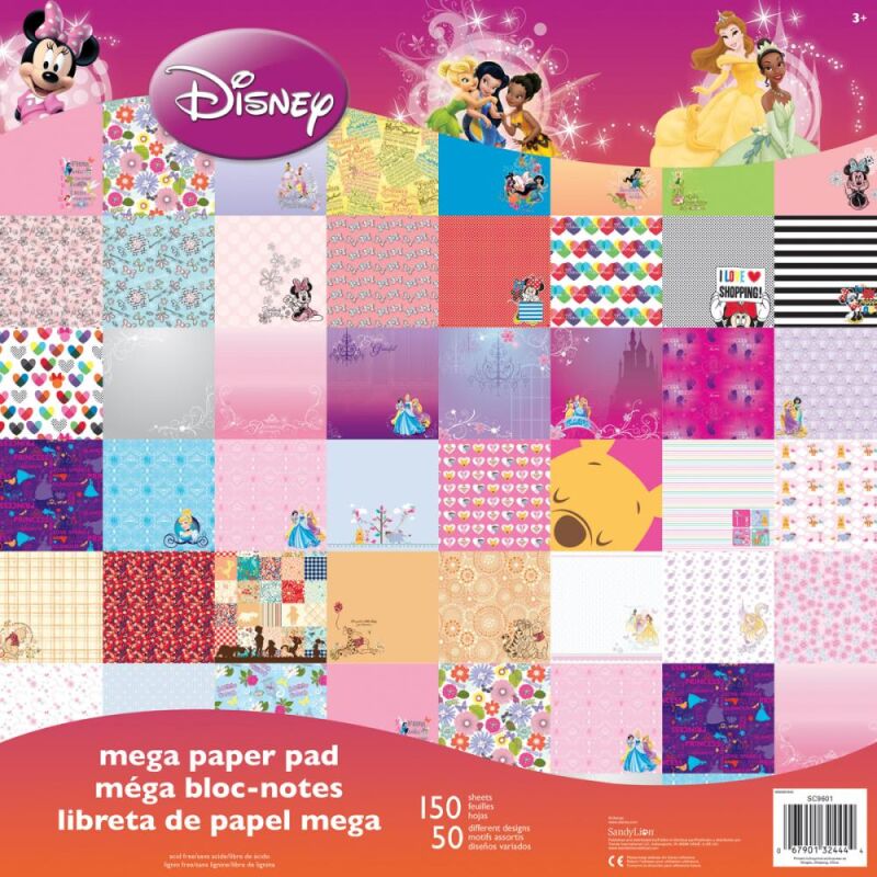 SRH Paper Pack 12x12" - Disney Mega Pack Girl