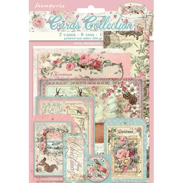 STP Scrapbooking Cards 4.5" x 6.5" - Pink Christmas, 7,50