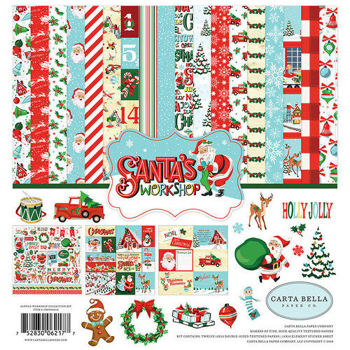 CTB Paper Pack 12x12" - Santa's Workshop Collection Kit