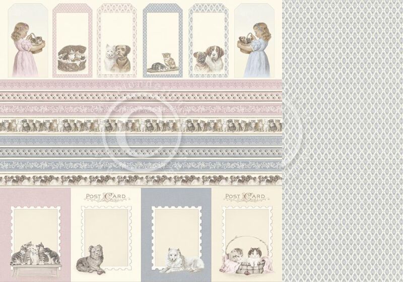 PIO Cardstock - Our Furry Friends Cut-Outs, 1,35
