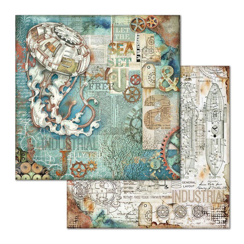 STP Paper Pad 12x12" - Mechanical Sea World, 11,95