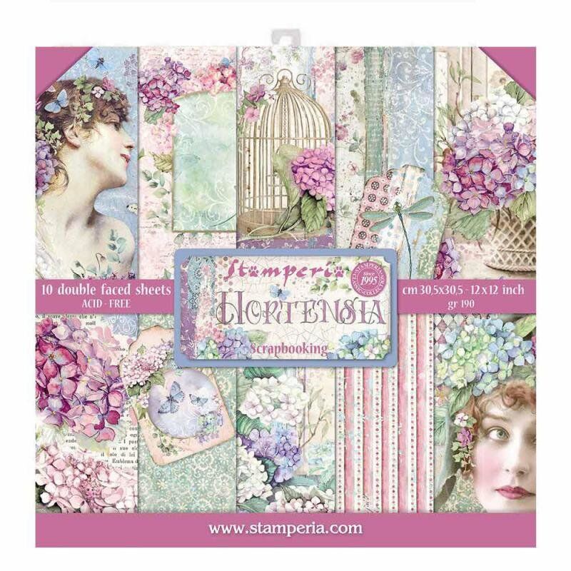 STP Paper Pad 12x12" - Hortensia, 9,95