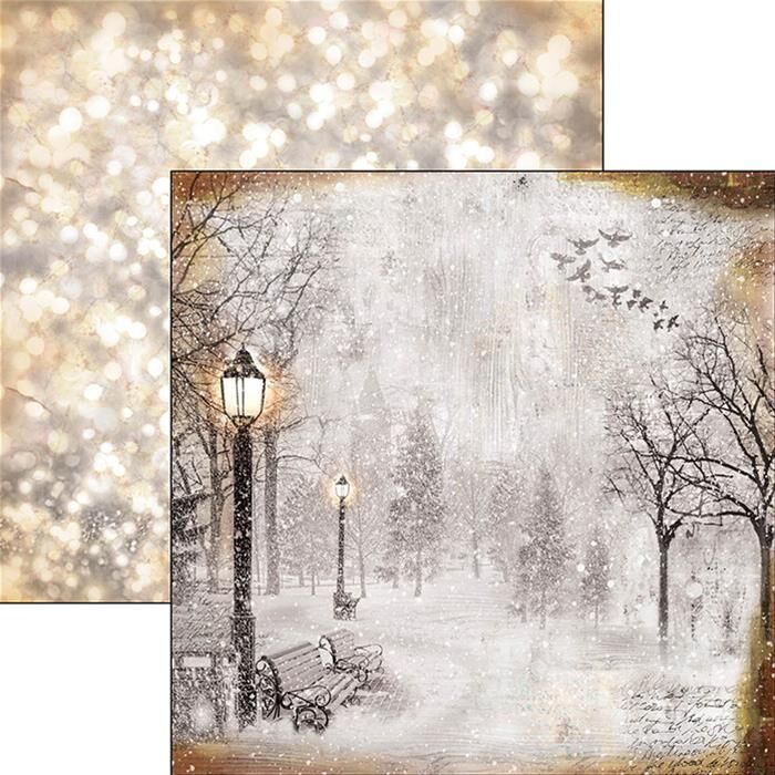 CBL Cardstock 12x12" - Snow and the City The first fall of snow, 1,18