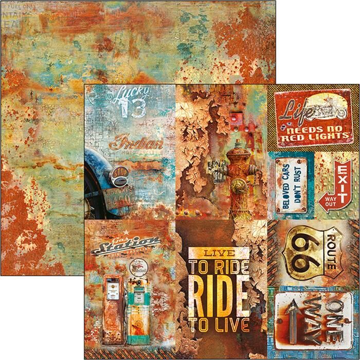Ciao Bella Cardstock 12x12" - Collateral Rust Rusted Cards, 1,18