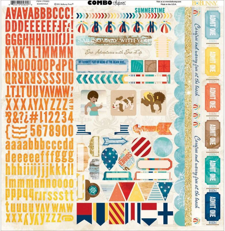 BOB Sticker 12x12" - Boardwalk Combo Sticker, 4,05