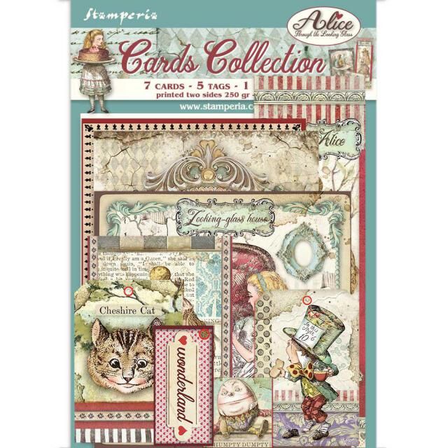 Stamperia Cards Collection - Alice in Wonderland, 5,95