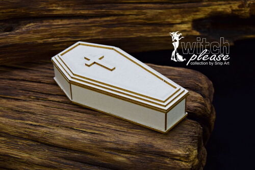 Snipart Chipboard-Shapes/Laserstanzteile - Witch Please 3D-Coffin, 2,40
