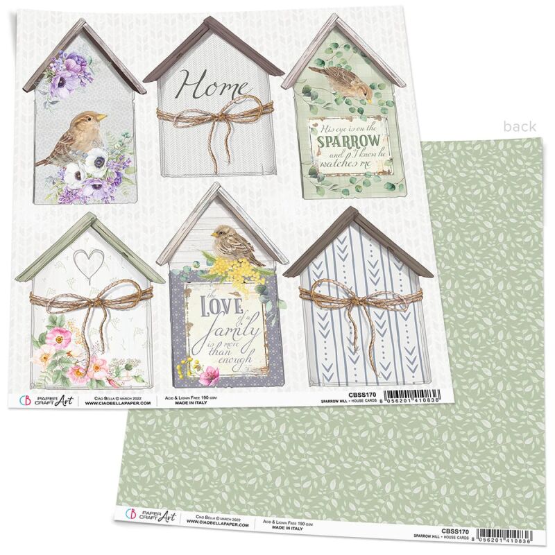 Ciao Bella Cardstock - Sparrow Hill House Cards, 0,99
